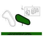 2014-2015 Chevrolet Spark Air Conditioning Compressor Belt 25195592 GM ...