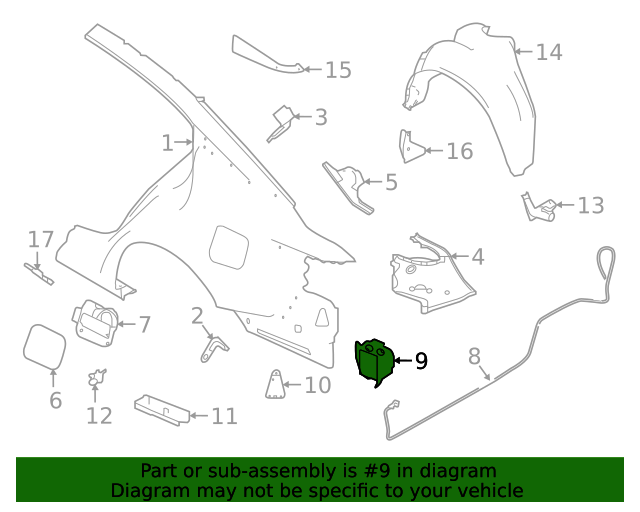 2019-2020 Nissan Altima Object Sensor - Passenger Side (RH) 284K0-6CA2A ...