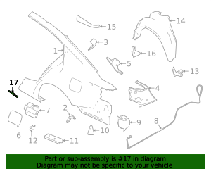 2019-2020 Nissan Altima Stone Deflector - Driver's Side (LH) 78865 ...