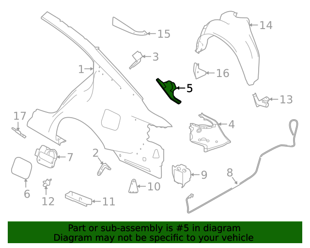 2019-2021 Nissan Altima Quarter Extension - Passenger Side (RH) G8116 ...