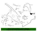 2019-2020 Nissan Altima Air Guide - Passenger Side (RH) 62822-6CA0A ...