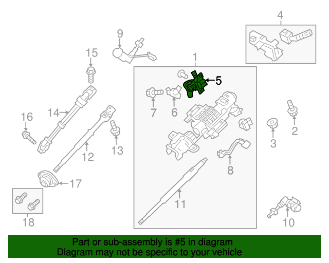 FL3Z-7210-C - Gear Shift Assembly 2011-2020 Ford F-150 | Ford Parts Connect