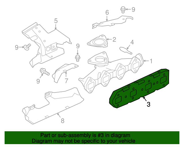 Genuine Manifold Gasket for 2018-2019 Land Rover Range Rover Velar ...