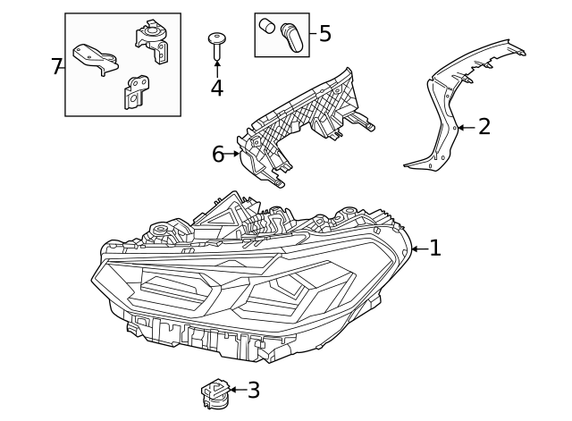 2022-2024 BMW Headlamp Assembly Gasket 63-11-5-A0E-5E3 | BMW Parts World