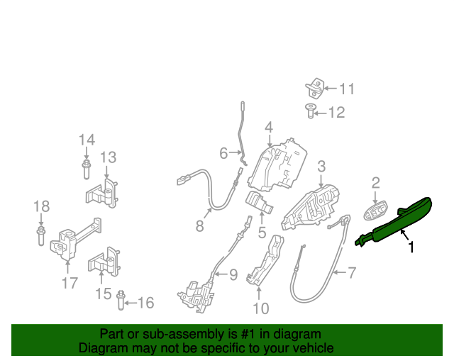 51-21-9-491-461 - Exterior Door Handle 2018-2023 BMW | AutoNationParts.com