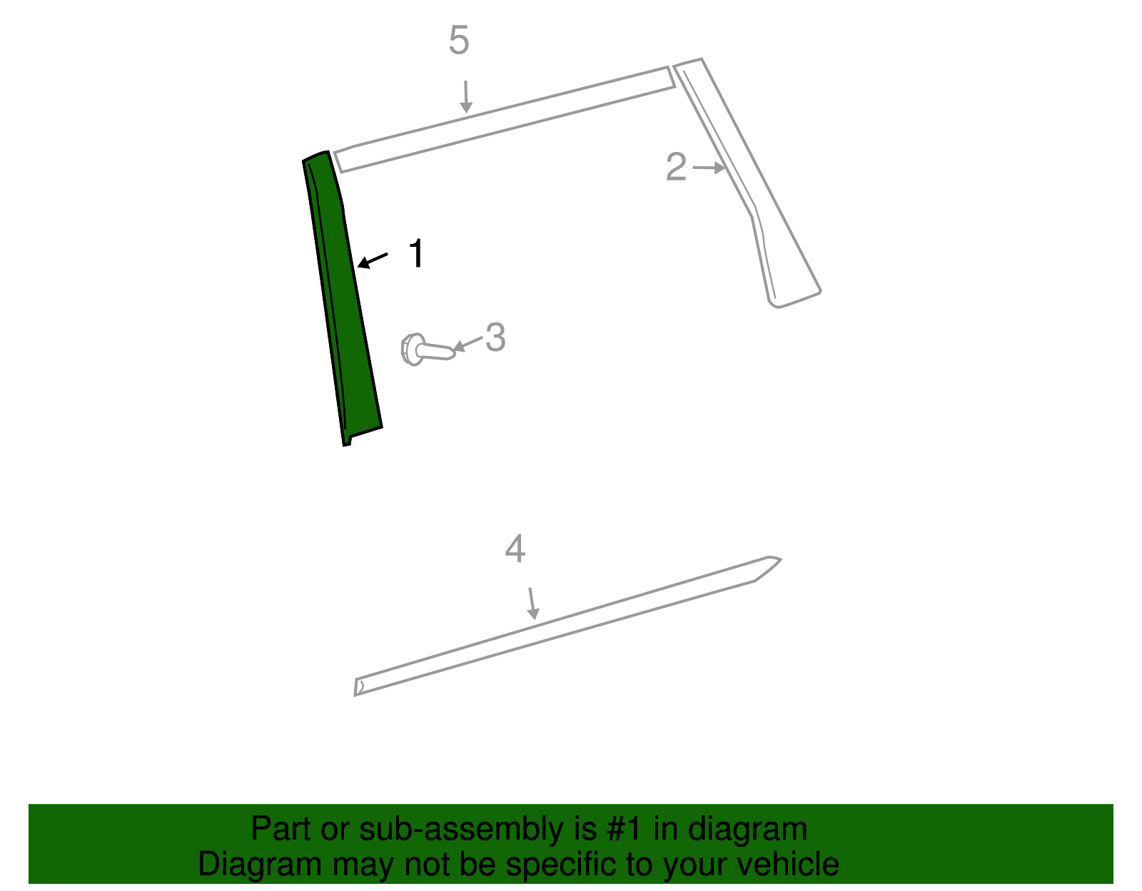 2004-2010 Toyota Sienna Window Molding 75708-08013 | Toyota Parts Center