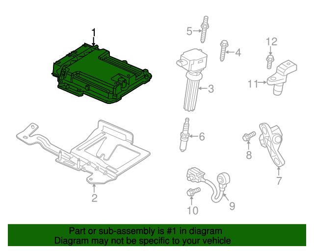2013-2016 Ford Engine Control Module (ECM) CV6Z-12A650-CANP | Blue ...