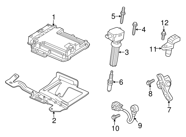 2013-2016 Ford Engine Control Module (ECM) CV6Z-12A650-CANP | Blue ...