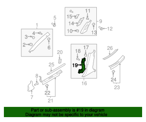97060-3M000 - Rear Duct 2009-2010 Hyundai Genesis | Group 1 Auto Parts