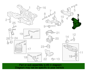 2016-2020 Toyota Sequoia Knuckle 42304-0C020 | Toyota Parts Center