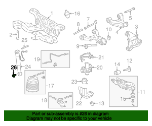 2008-2020 Toyota Sequoia Bolt, With Washer 90119-A0018 | Toyota Parts ...