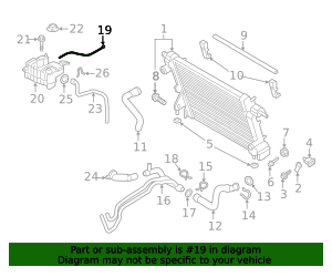 2017-2020 Ford Lower Hose HC3Z-8286-D | TascaParts.com