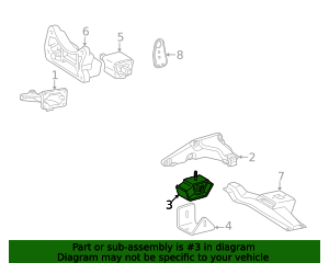 460-240-70-18 - Engine Mount 2003-2021 Mercedes-Benz | AutoNationParts.com