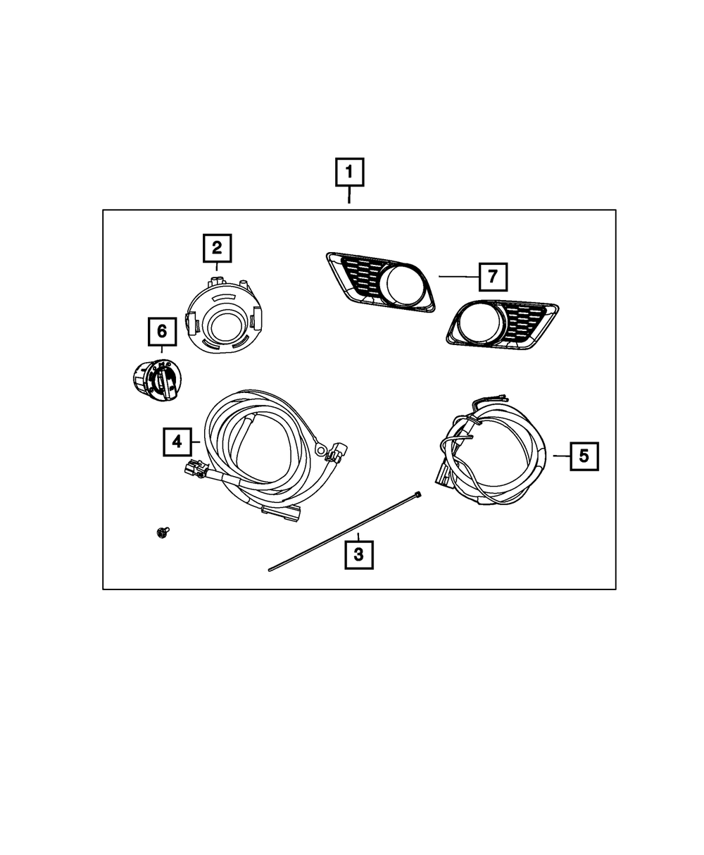2015-2023 Dodge Challenger Fog Lamp Bezel, Left 68259663AA | QuirkParts