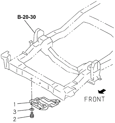 8-97132-305-0 - Cover, Engine Mud - 1994-1995 Honda Passport | Honda ...