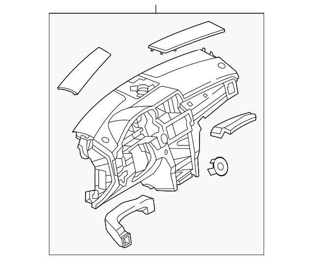 2010-2012 Mercedes-Benz GLK 350 Instrument Panel 204-680-49-87-8Q02 ...