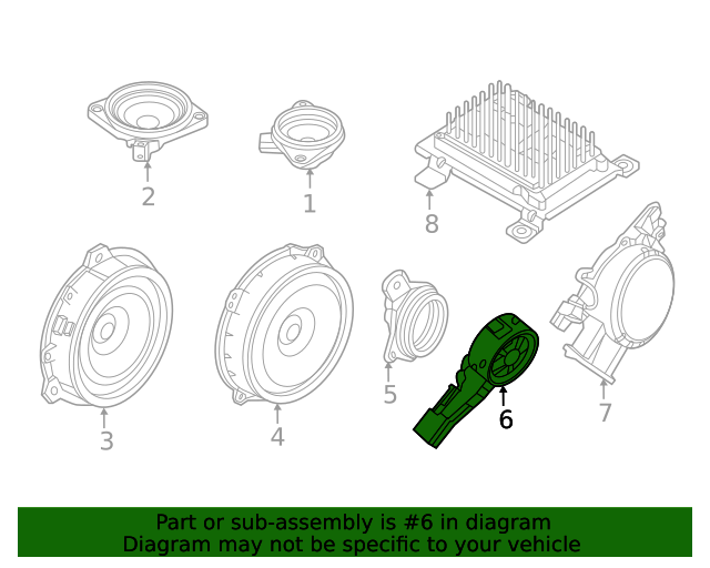 2021-2024 Kia Tweeter 96310-P2200 | TascaParts.com