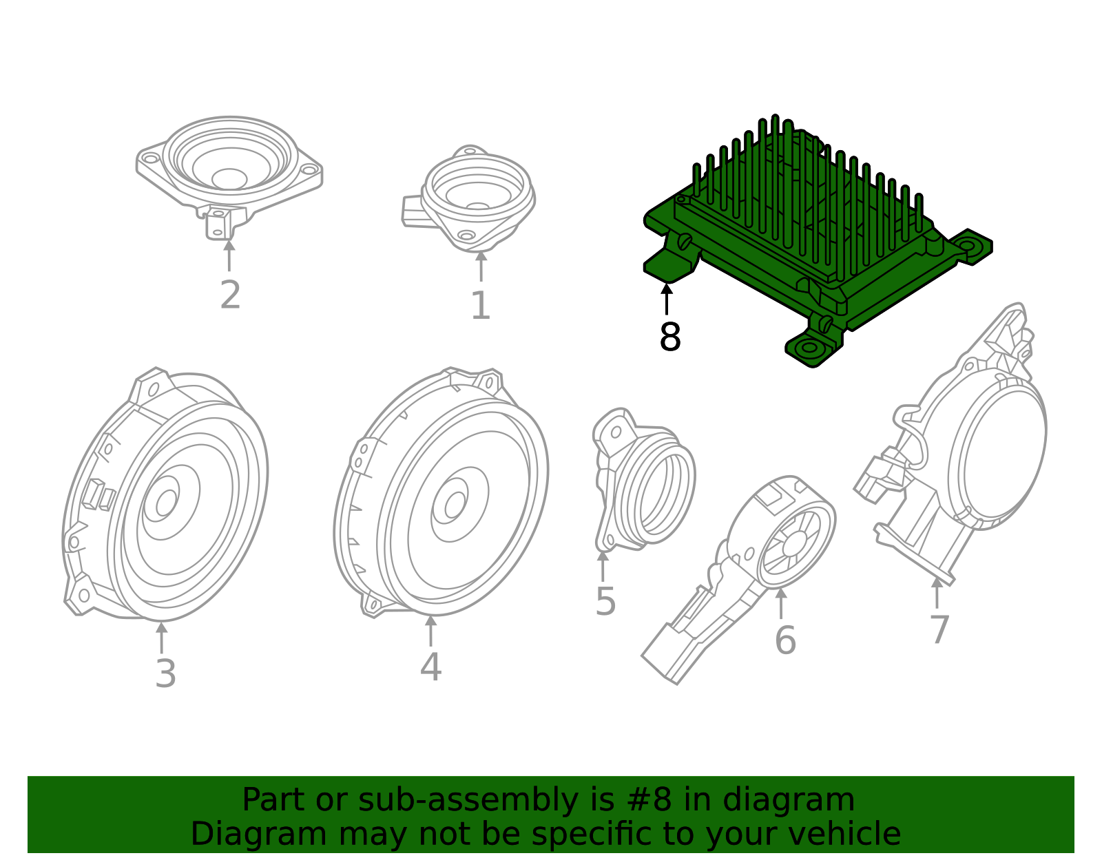 2022-2024 Kia Carnival Amplifier 96370-R0300 | QuirkParts