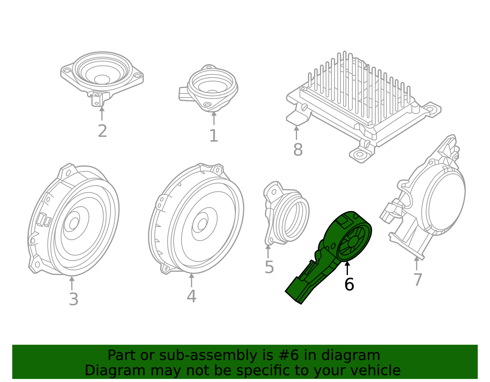 2022-2025 Kia Carnival Tweeter 96310-R0000 | KIA Parts Zone