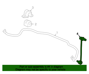 13219141 - Front Suspension Stabilizer Bar Link 2010-2017 GM ...