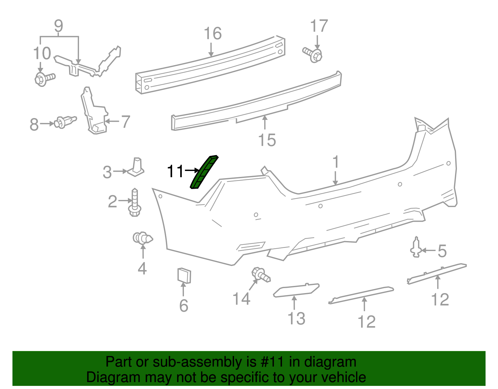 2018 Toyota Camry 2018 Toyota Camry - Extension 52165-33010 | Sparks Parts