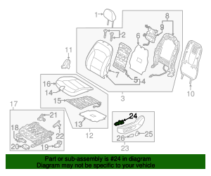 2017-2022 Hyundai Seat Switch 88540-F2100 | OEM Parts Online