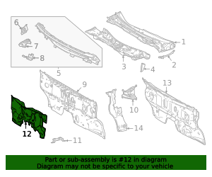 2021-2024 Toyota Sienna Insulator Pad 55223-08030 | Toyota Parts Center