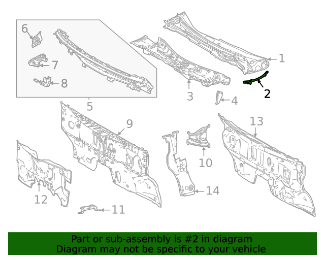 Genuine Toyota Side Seal part# 53867-08030 for 2021-2024 Toyota Sienna ...