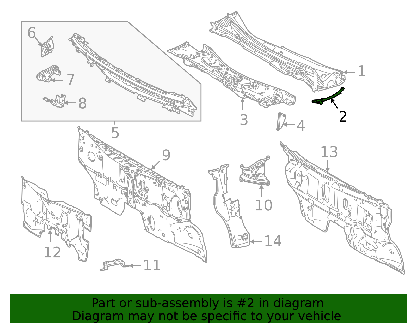 2021-2024 Toyota Sienna Side Seal 53866-08030 | Toyota Parts Center