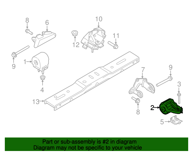 2021-2023 Ford F-150 Motor Mount ML3Z-6038-AR | OEM Parts Online