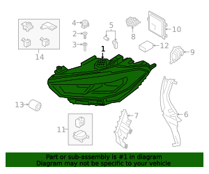 63115a41038 - 2019-2023 BMW Lens & Housing (63-11-5-A41-038) | BMW of ...