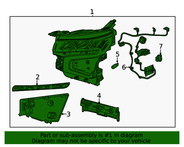 Driver Side Headlamp 85123917 | TascaParts.com