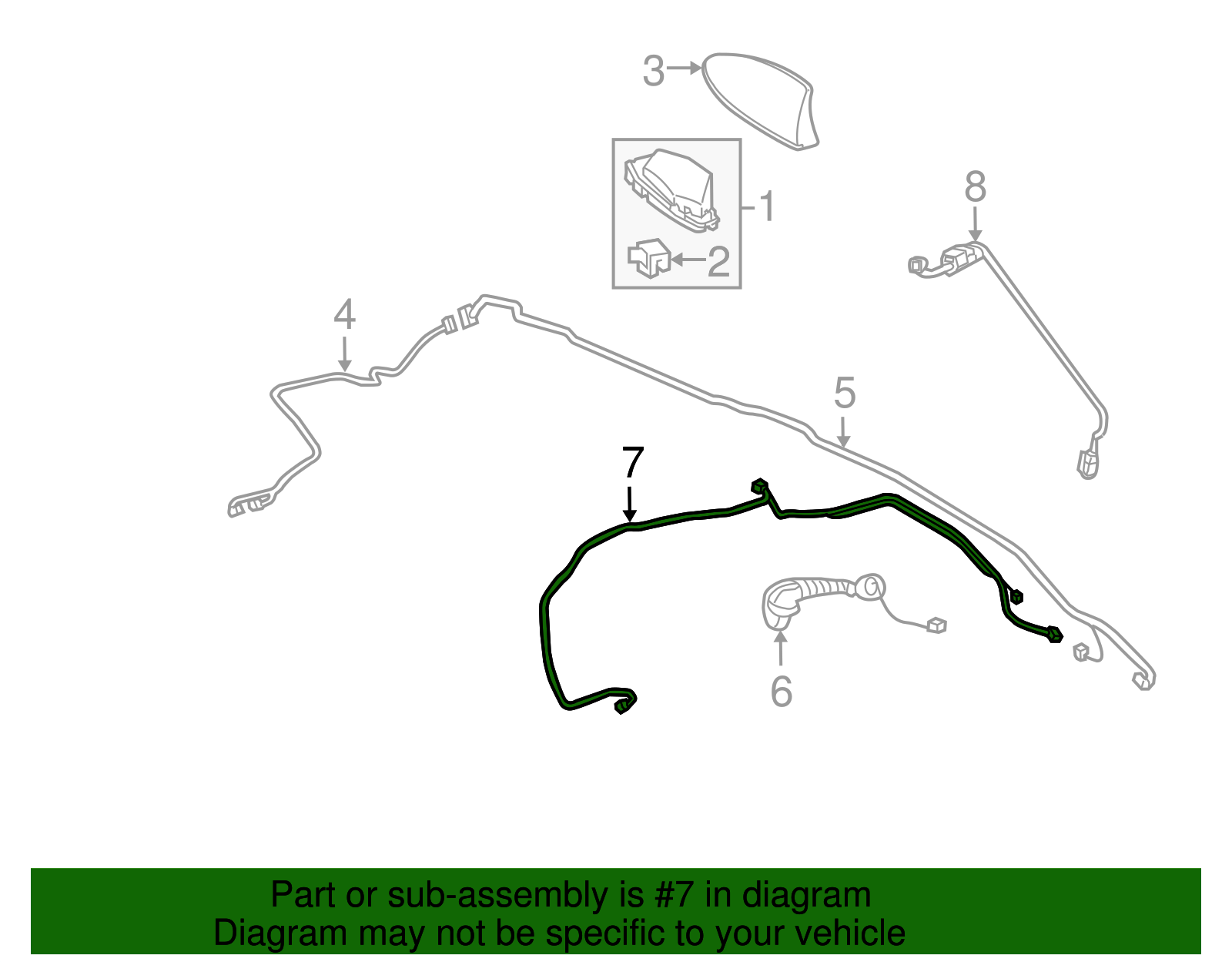 86101-0E670 - 2014-2015 Lexus - Antenna Cable | My L Parts