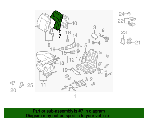 2011-2013 Lexus Seat Back Pad 71551-53090 | OEM Parts Online