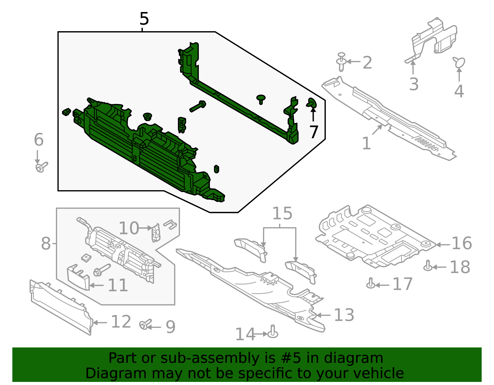 NB3Z-16138-A - Upper Shutter 2022-2024 Ford Bronco | Ford OEM Parts Direct