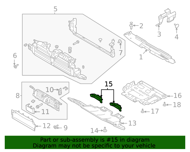 M2DZ-2101927-A - Air Duct 2021-2024 Ford Bronco | AutoNationParts.com