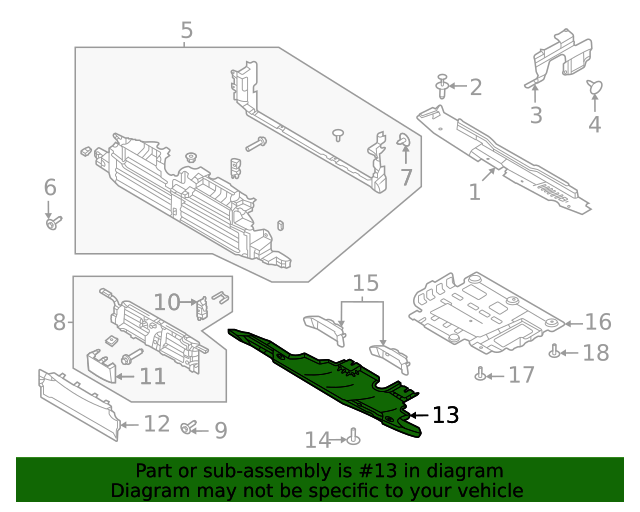 2021 Ford Bronco Front Shield MB3Z-6775-C | TascaParts.com