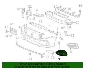 71103-TGG-A20 - Filler Cover 2017-2019 Honda Civic | Honda Parts Online