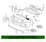 71198-TEA-T01 - Spacer L Front Bumper Side - 2017-2020 Honda Civic ...