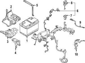 2022-2024 Ford Maverick Positive Cable NZ6Z-14305-F | OEM Parts Online