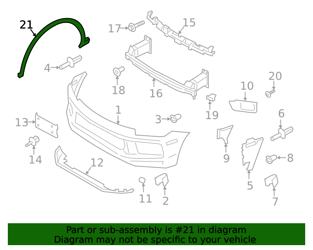 2019-2023 Porsche Cayenne Wheel Opening Molding 9Y0-853-717-D-G2X ...