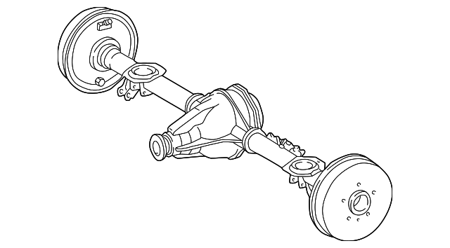 2002-2008 Mercedes-Benz Axle Assembly 004-015-067 | MB OEM Parts