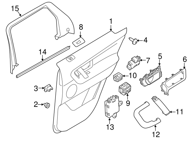 Genuine Bezel for 2015-2019 Land Rover Discovery Sport | Land Rover ...