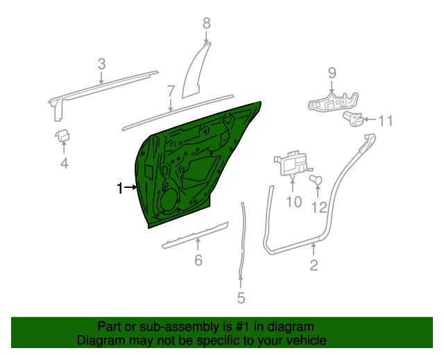 219-730-01-05 - Door Shell 2006-2011 Mercedes-Benz | Mercedes-Benz USA ...