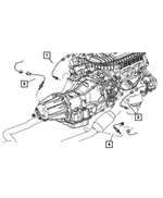 2004-2013 Mopar Oxygen Sensor, Left Side, After Catalyst 56029049AA ...