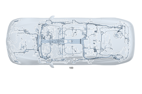 Frame Floor System Main Wiring Harness for 2024 Mercedes-Benz EQS 450 ...