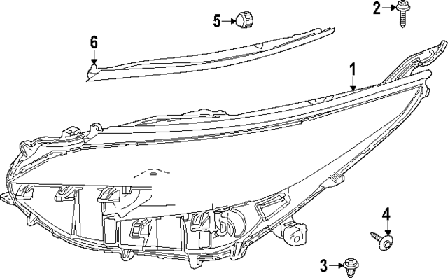 2021-2024 Toyota Sienna Headlamp Cover 53107-08030 | Toyota Parts Center
