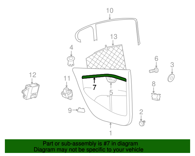 2010-2012 Volvo S80 Trim Molding - Driver's Side (LH) 30649387 ...