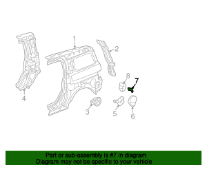 74494-SCV-A00 - Fuel Door Spring 2003-2011 Honda Element | Honda Parts ...