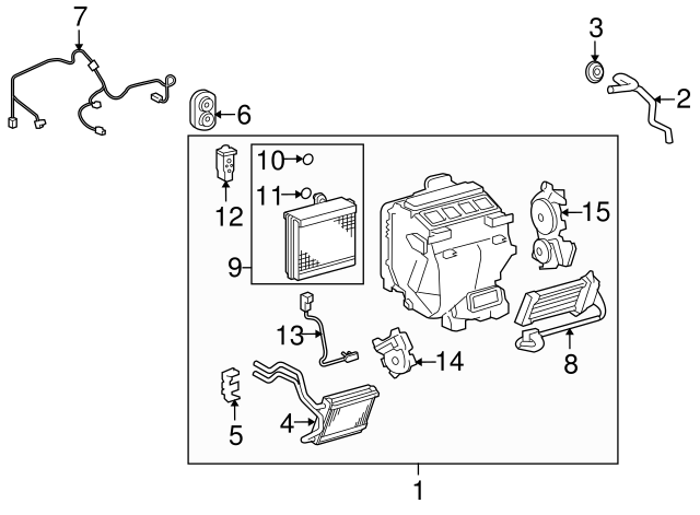 87106-33290 - HVAC Defrost Mode Door Actuator - 2008-2011 Toyota | OEM ...